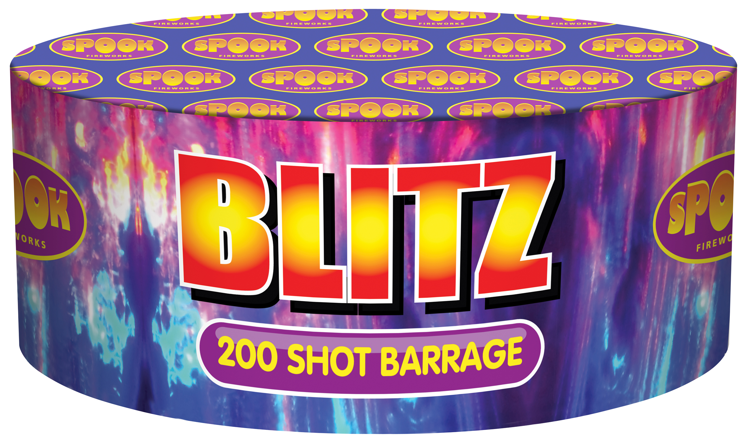Seismic & Blitz 200 Shot Barrage - Spook - Spook Fireworks